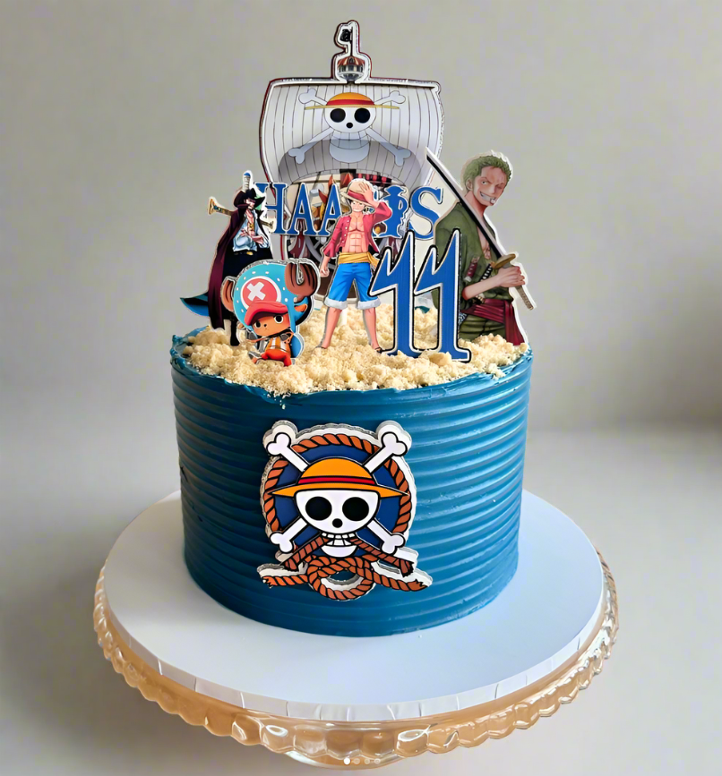 One Piece Cake Topper – Anime & Manga Birthday Cake Decoration, Luffy ...