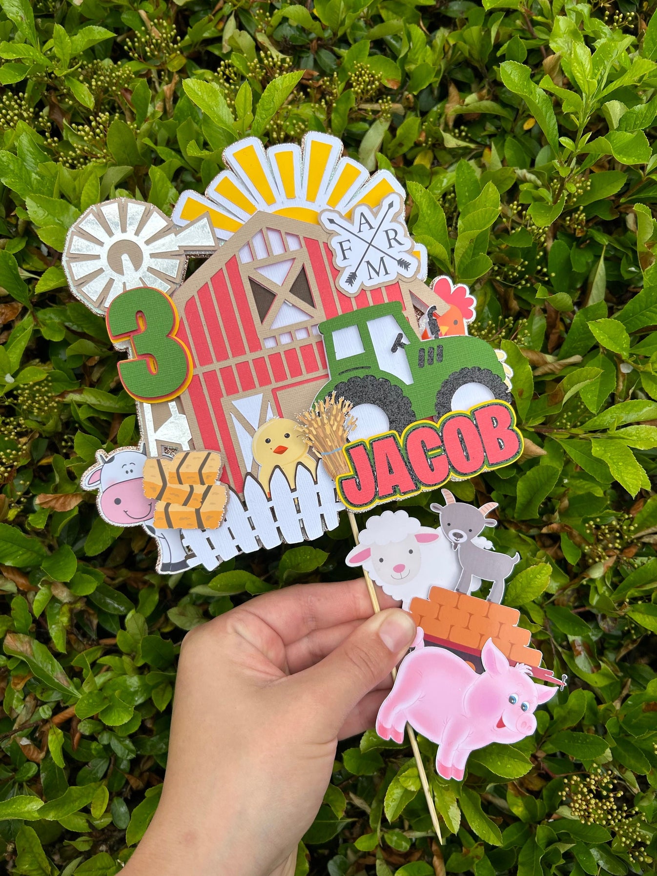 Farm, Barn Cake Topper – PureToppers