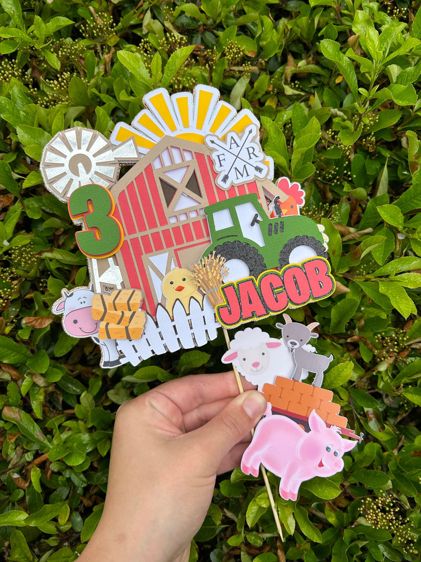 Farm, Barn Cake Topper – PureToppers