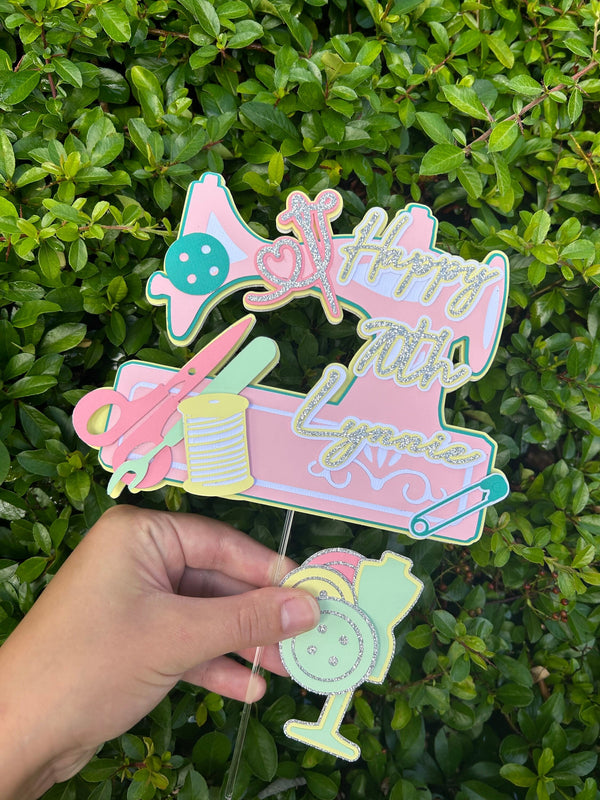 Sewing Cake Topper, Sewing Machine Cake Topper – PureToppers